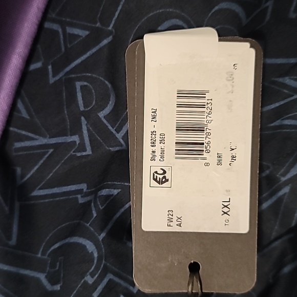 Armani Collezioni | Shirts | Armani Exchange Random Logo Slim Shirt ...